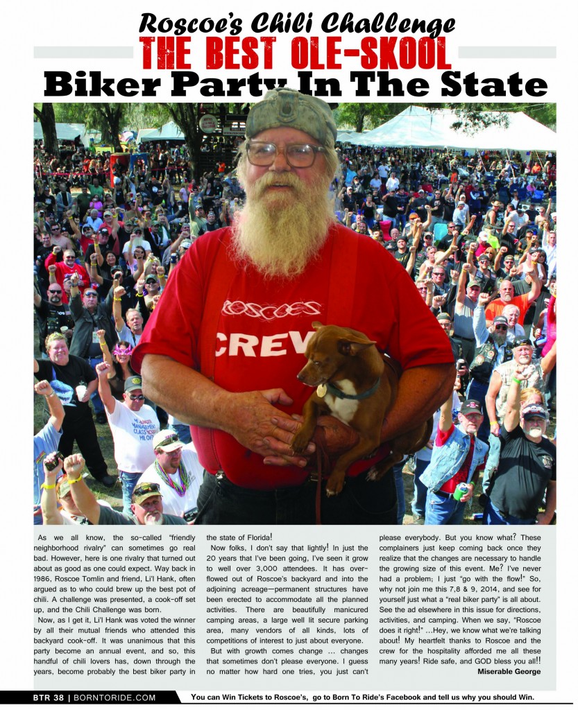 29th Roscoe’s Chili Challenge | Born To Ride Motorcycle Magazine ...