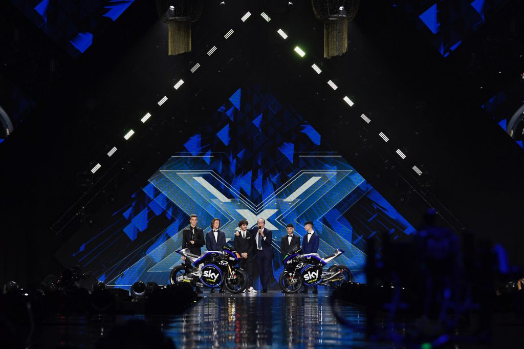 THE SKY RACING TEAM VR46 AT THE POPULAR TALENT SHOW X FACTOR FOR THE ...