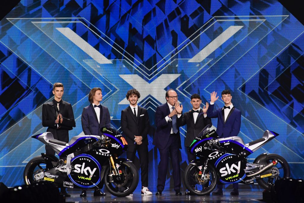 THE SKY RACING TEAM VR46 AT THE POPULAR TALENT SHOW X FACTOR FOR THE ...