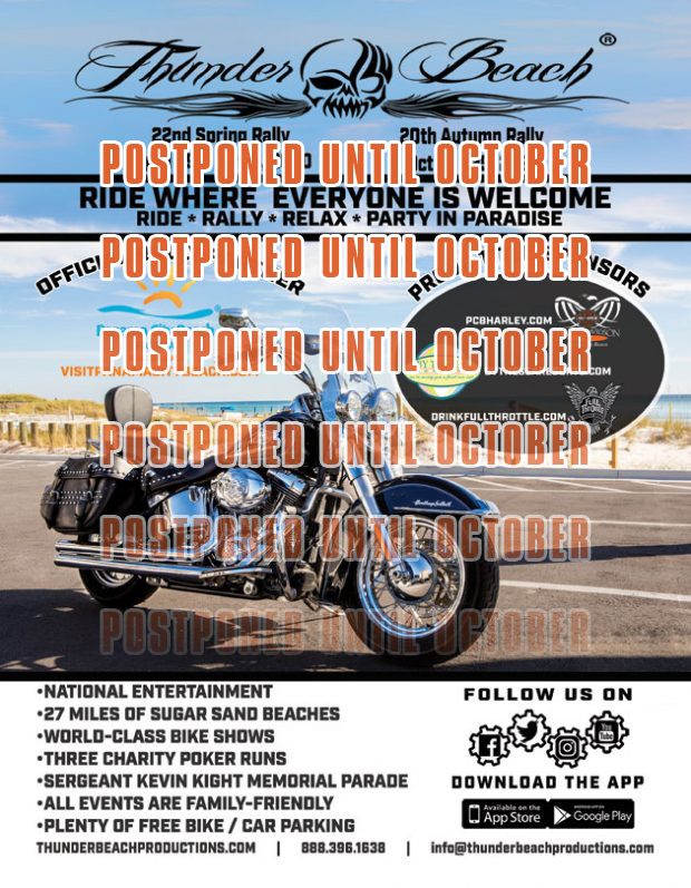 22nd Thunder Beach Spring Rally – POSTPONED UNTIL OCTOBER | Born To ...
