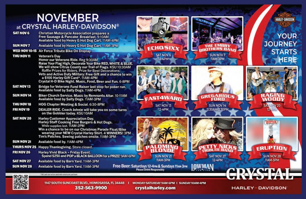 Honor Our Veteran’s Ride at Crystal Harley-Davidson | Born To Ride ...